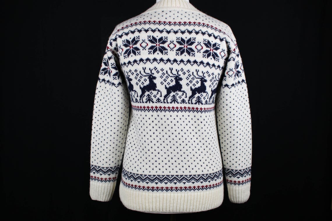 Christmas Knit Sweater Norwegian Wool Sweater Winter Wool - Etsy