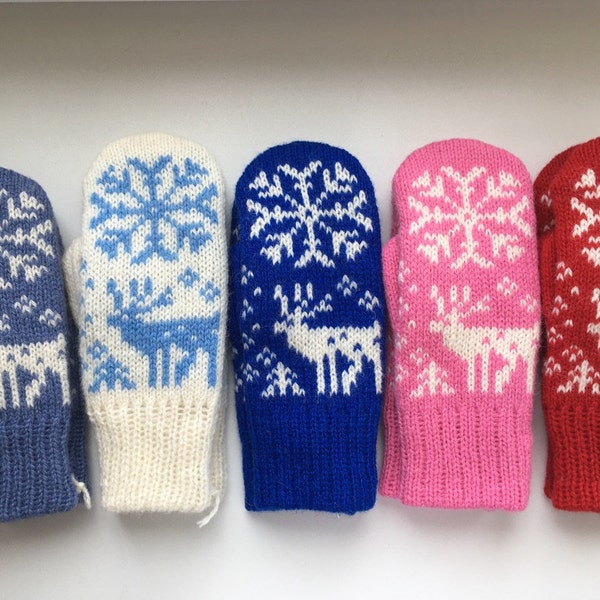 Wool Mittens - Etsy
