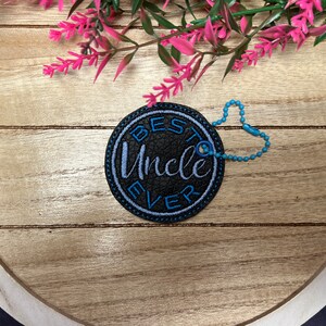 Digital File ~ Embroidered Best Uncle Ever Fob Bookmark Design for ...
