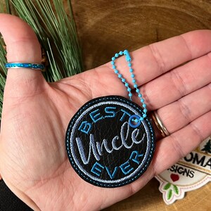 Digital File ~ Embroidered Best Uncle Ever Fob Bookmark Design for ...