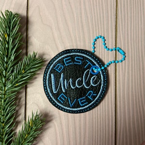 Digital File ~ Embroidered Best Uncle Ever Fob Bookmark Design for ...