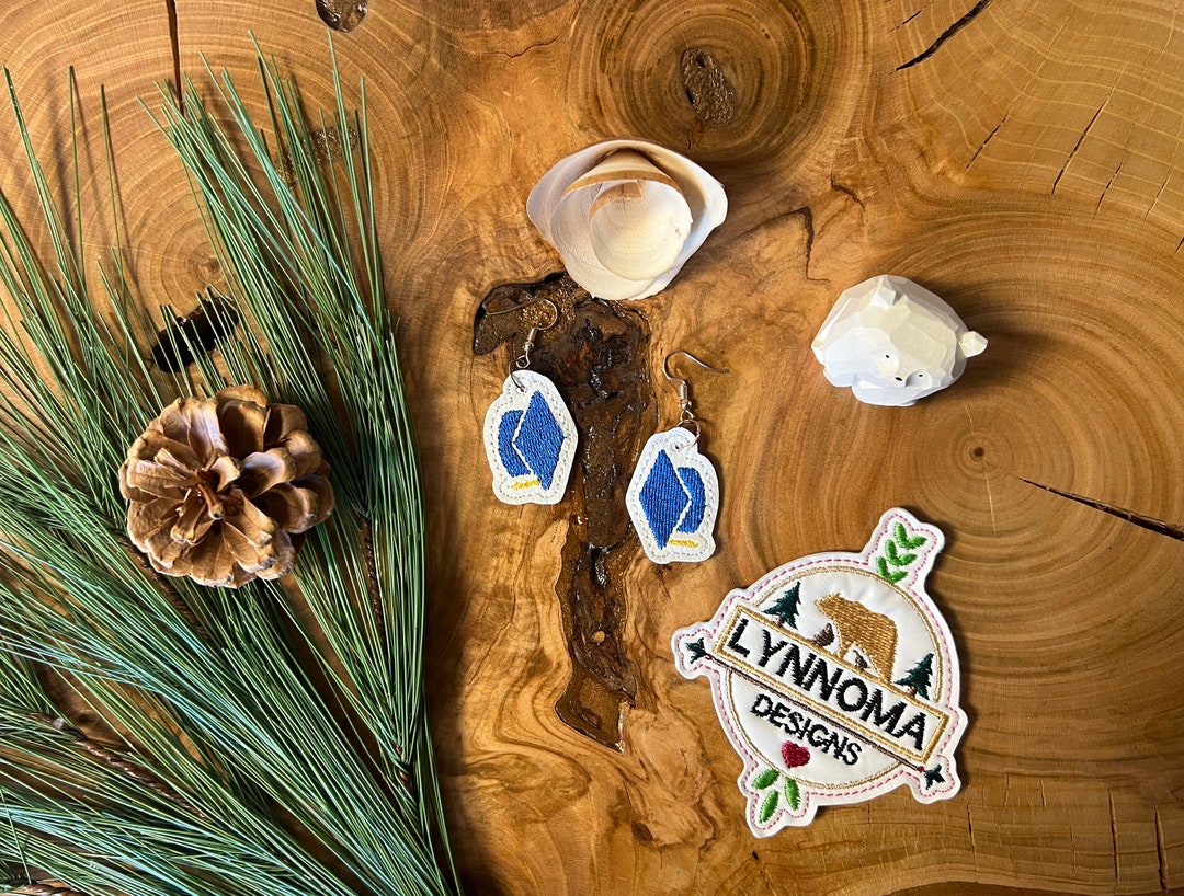 Digital File Embroidered Graduation Cap Earrings Design for Machine ...