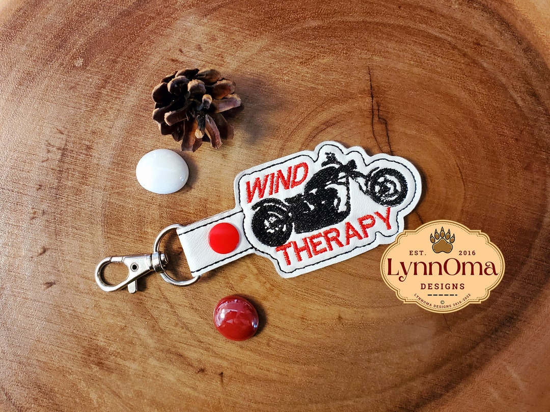 Digital File Embroidered Wind Therapy Motorcycle Design for Machine ...