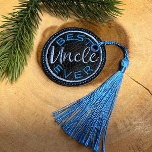 Digital File ~ Embroidered Best Uncle Ever Fob Bookmark Design for ...