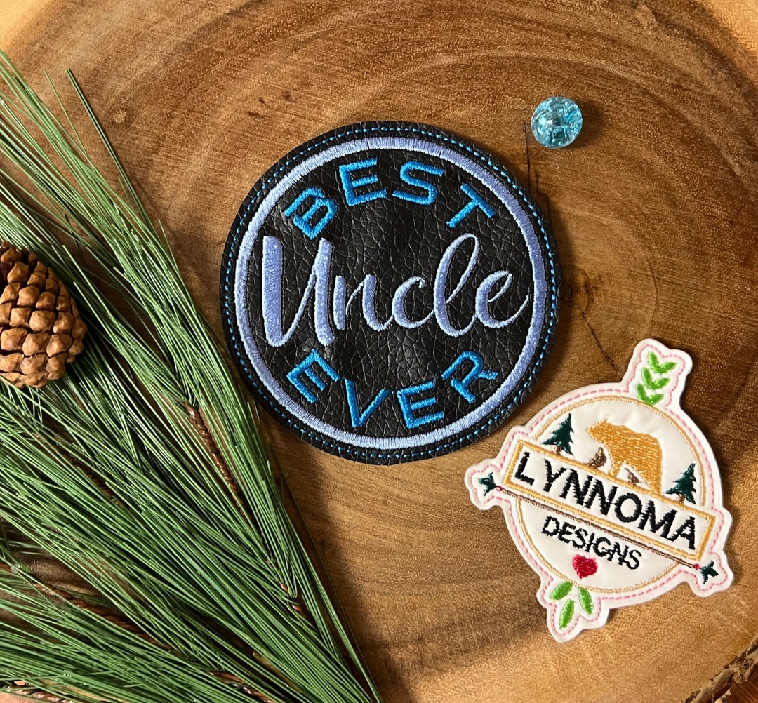 Digital File ~ Embroidered Best Uncle Ever Coaster Design for Machine ...