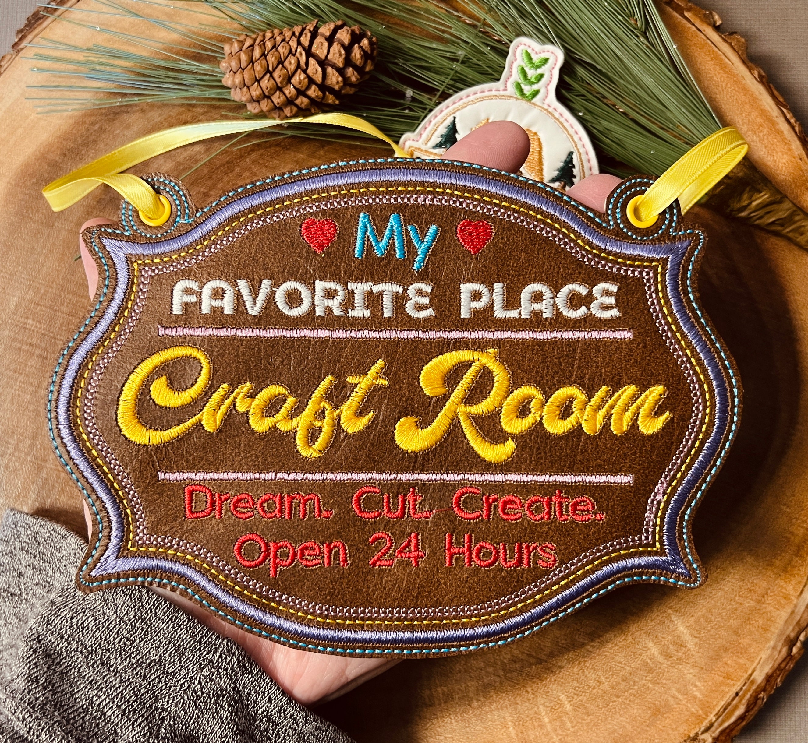 Digital File embroidered Craft Room Sign Design for Machine - Etsy