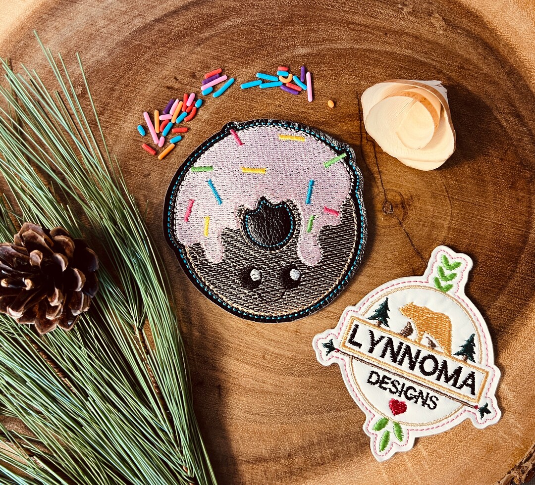 Digital File ~ Embroidered Sprinkles Donut Coaster Design for Machine ...
