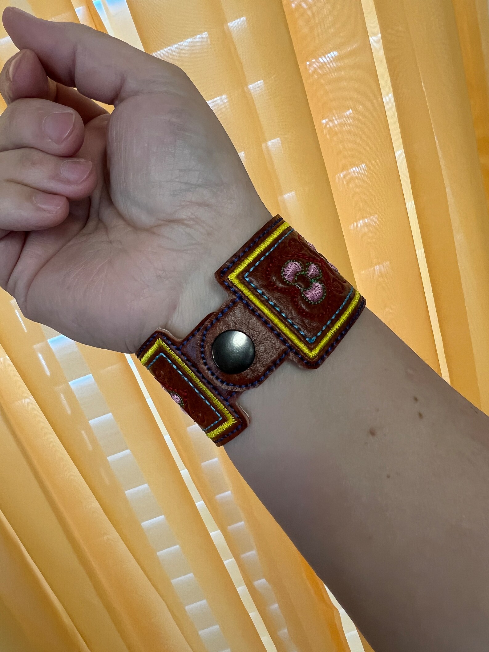 Digital File ~embroidered Line Heart Bracelet Design for Machine ...