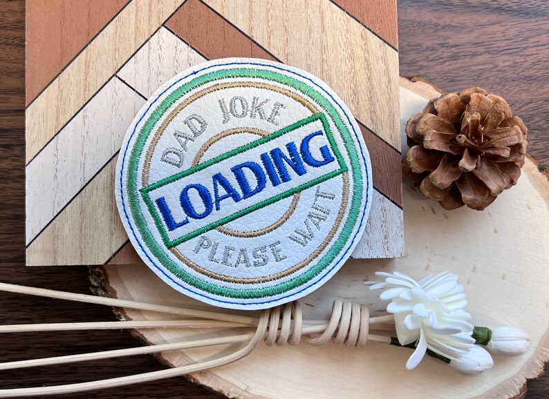 Dad Joke Loading Coaster: Father's Day Embroidery Design (digital File ...