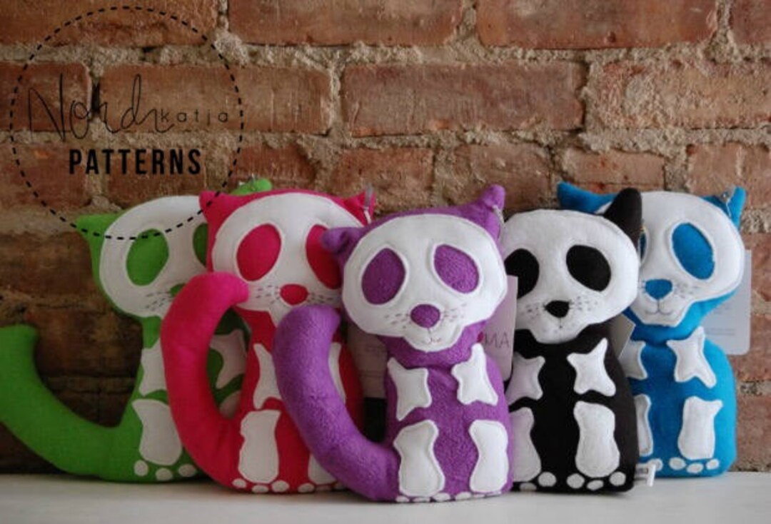 Skeleton Cat PDF Pattern by Nordikatja , Do It Yourself, DIY ...