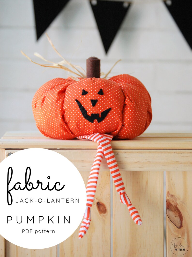 Jack-o-lantern PDF Pattern Do It Yourself DIY Halloween | Etsy