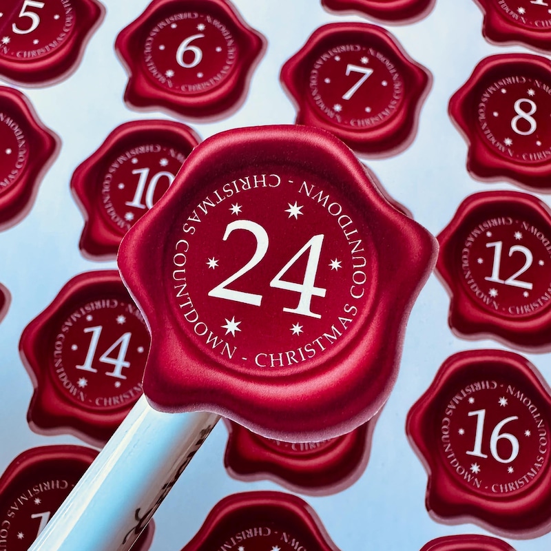 Advent Calendar Paper Bags and Stickers - Etsy UK