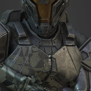 3D Mesh Model of a Super Soldier Blender File - Etsy