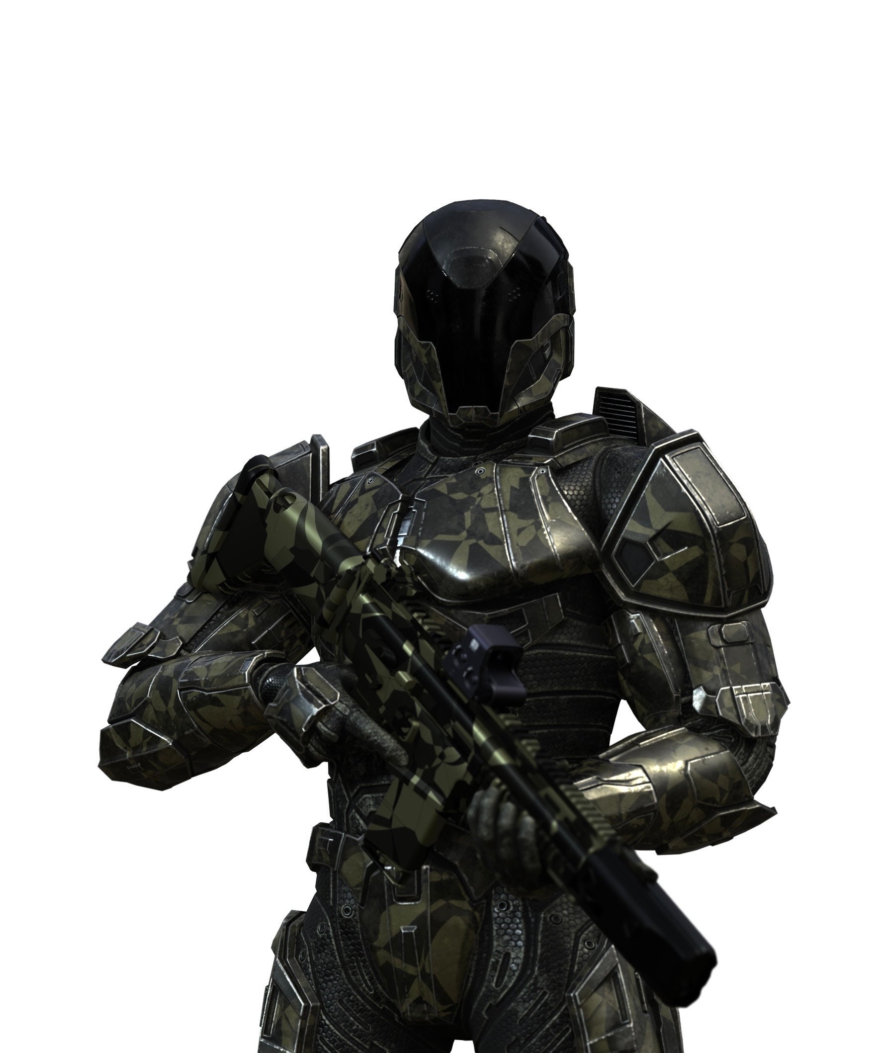 3D Mesh Model of a Super Soldier | Blender File - Etsy