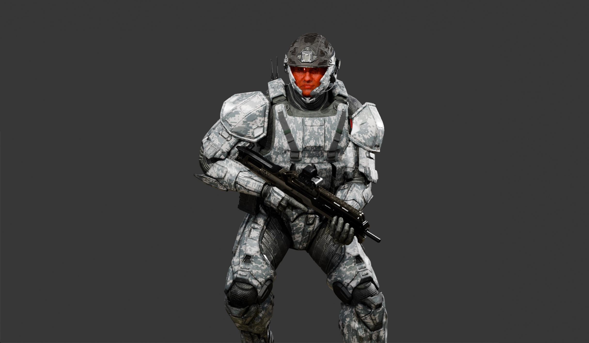 3D Mesh Model of a Super Soldier | Blender File - Etsy UK