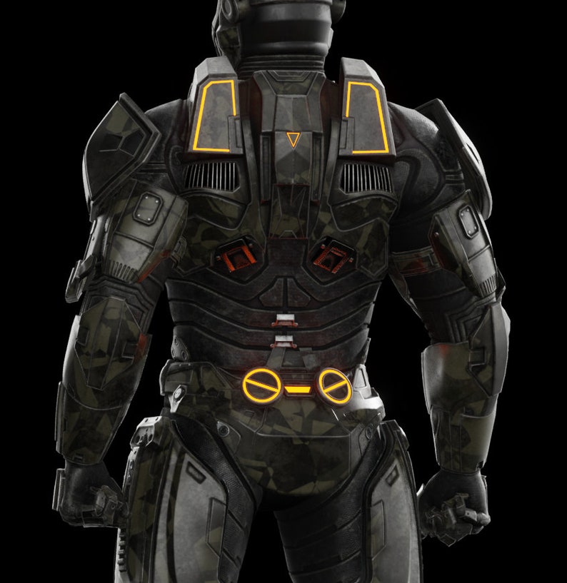 3D Mesh Model of a Super Soldier Blender File - Etsy