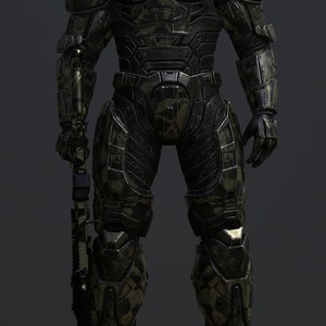 3D Mesh Model of a Super Soldier | Blender File - Etsy