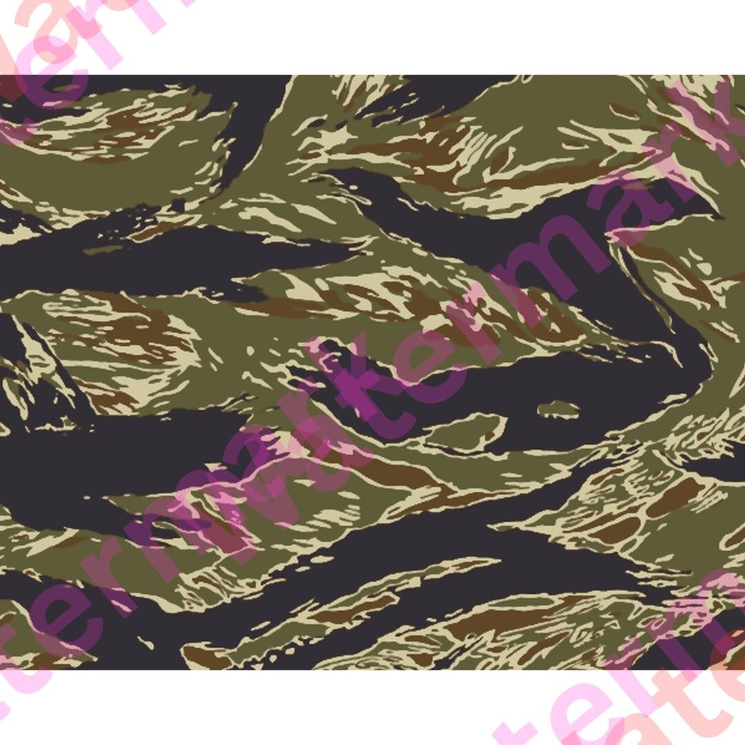 Tiled 'jungle Tiger Stripe' Camouflage Pattern - Instant Download - Etsy