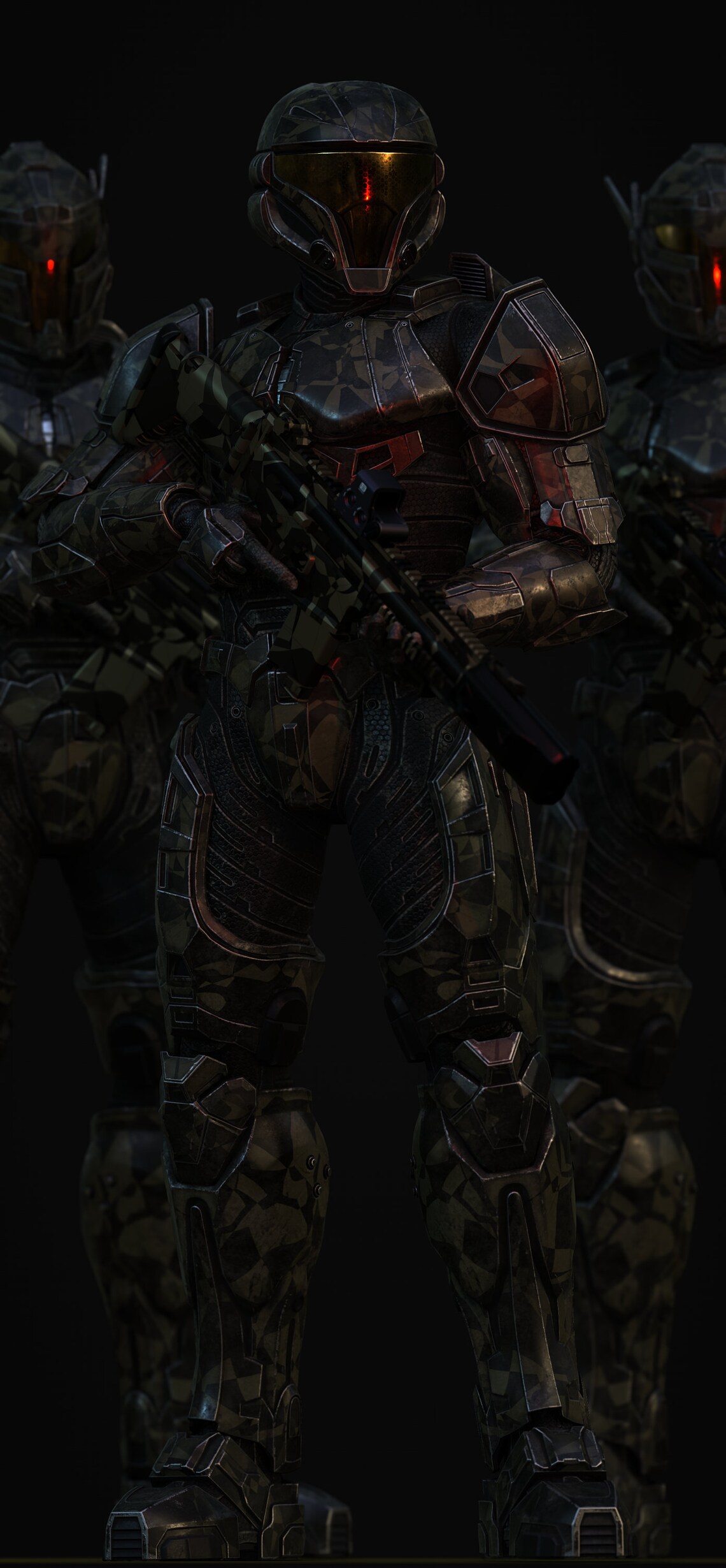 3D Mesh Model of a Super Soldier Blender File - Etsy