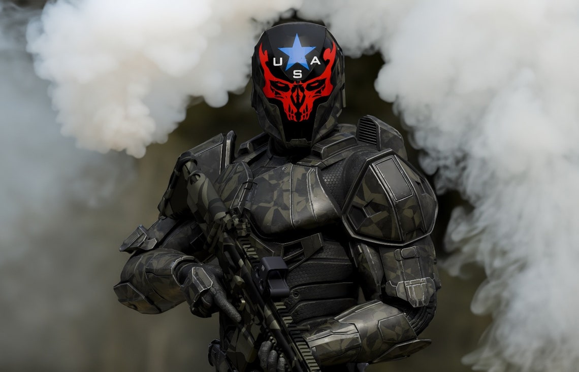 3D Mesh Model of a Super Soldier Blender File - Etsy