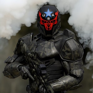 3D Mesh Model of a Super Soldier | Blender File - Etsy