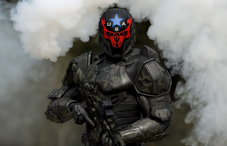 3D Mesh Model of a Super Soldier Blender File - Etsy