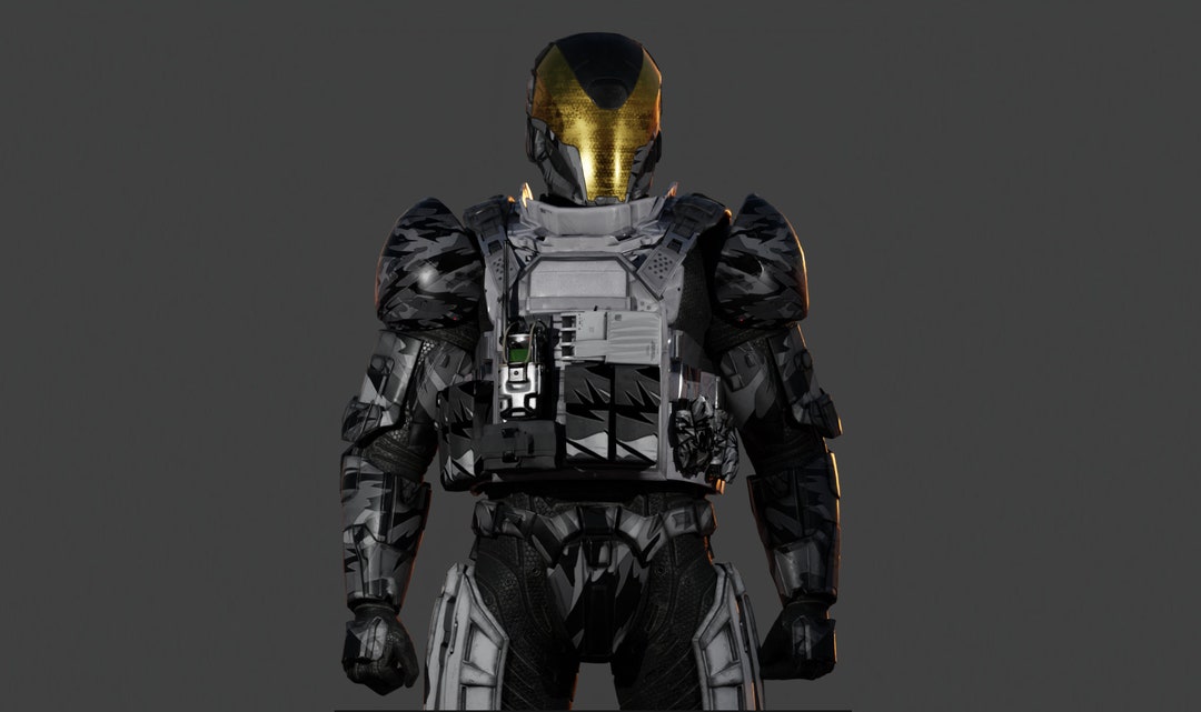 3D Mesh Model of a Super Soldier Blender File - Etsy