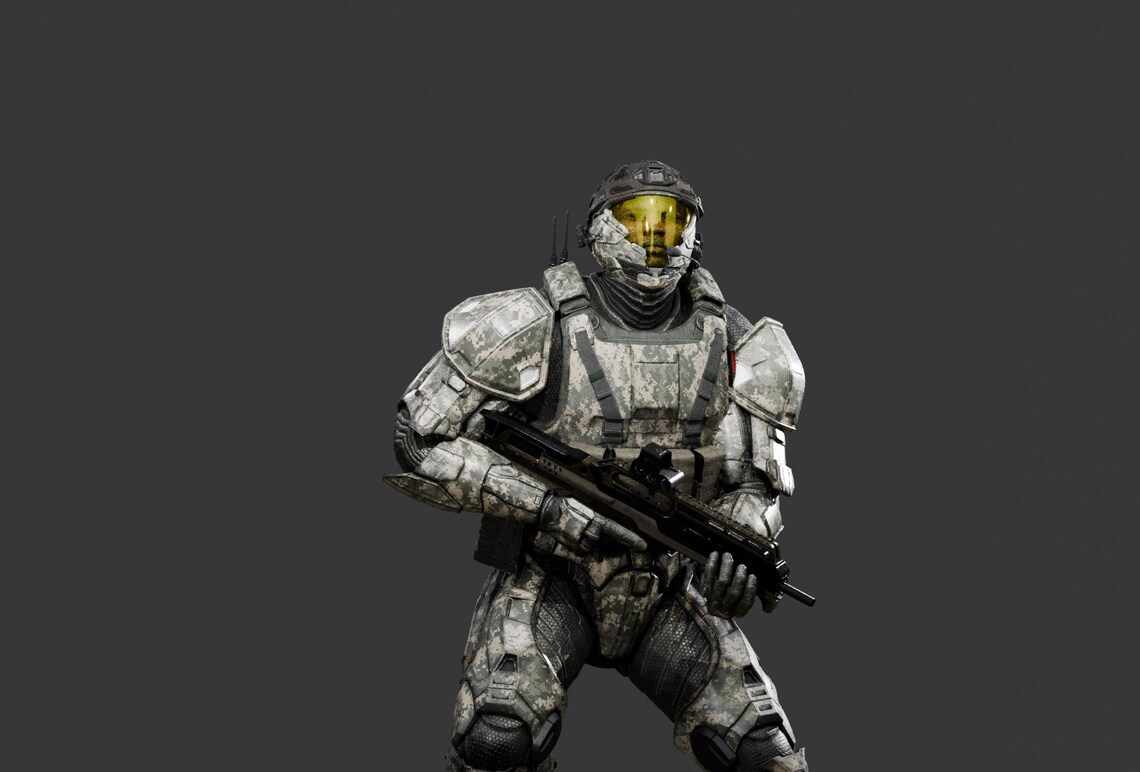 3D Mesh Model of a Super Soldier | Blender File - Etsy
