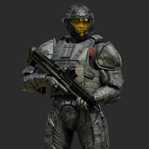 3D Mesh Model of a Super Soldier | Blender File - Etsy