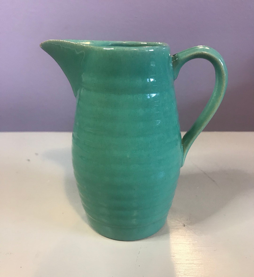 Bauer Pottery Ringware Creamer/syrup Pitcher Green - Etsy