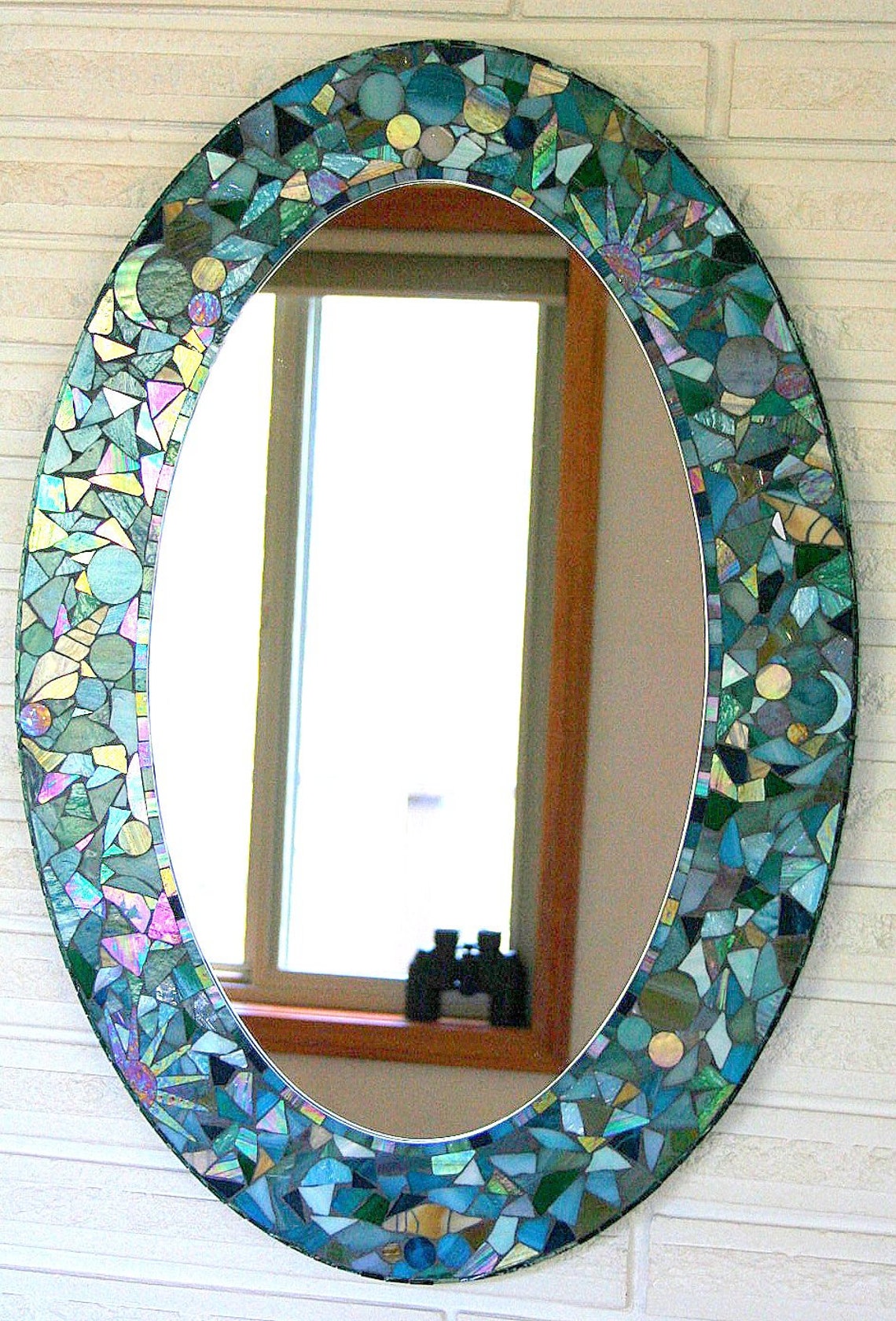 OVAL Seaside 2 Mosaic Mirror - Etsy