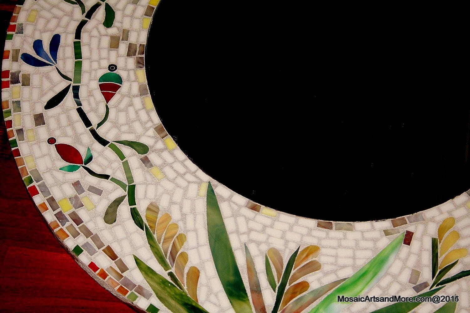White fantasy Vine Mosaic Mirror - Etsy