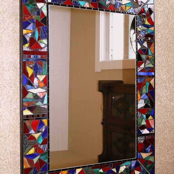 Stained Glass Mirror - Etsy