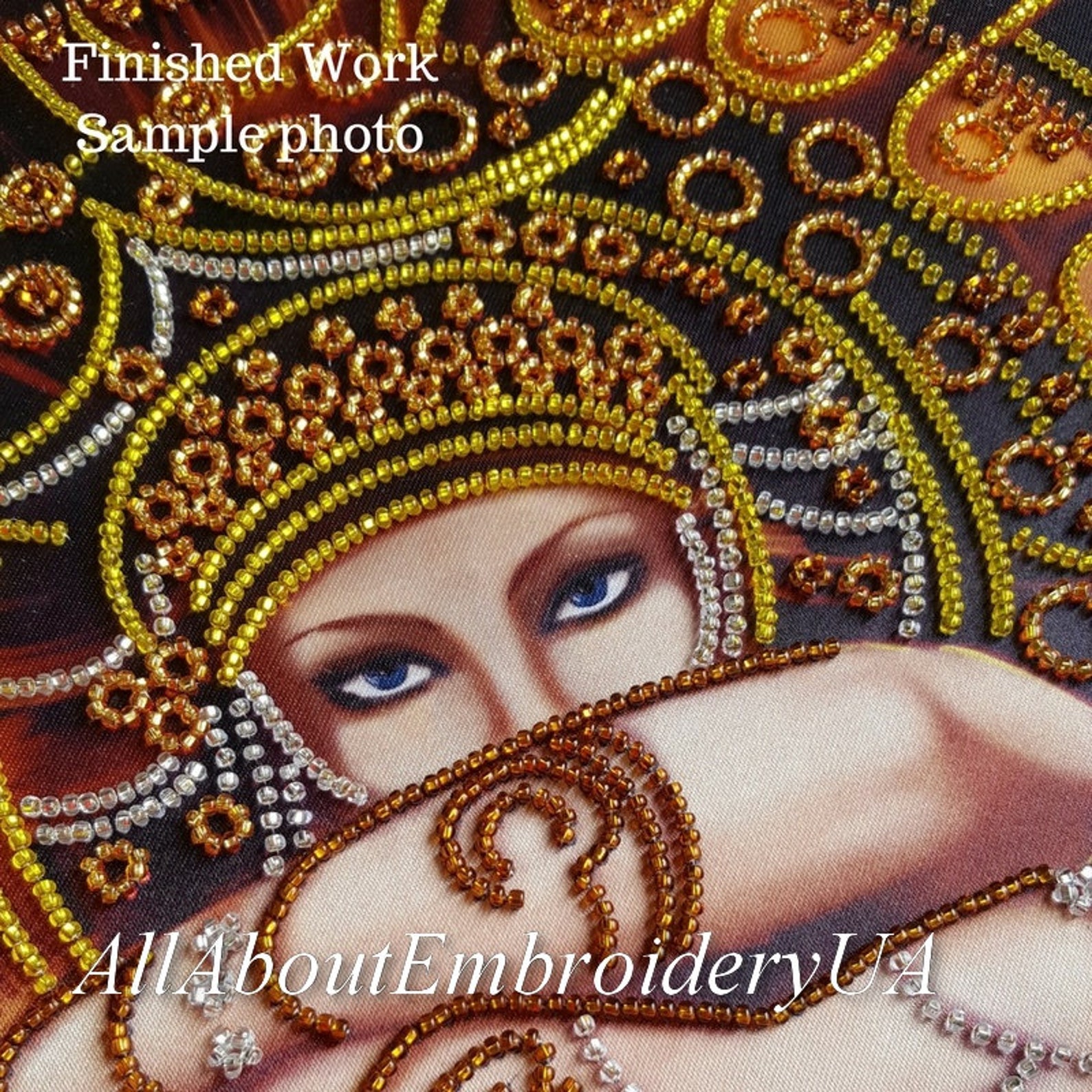 Belly Dancer Beaded Embroidery DIY Kit Temptation Needlepoint Kit ...