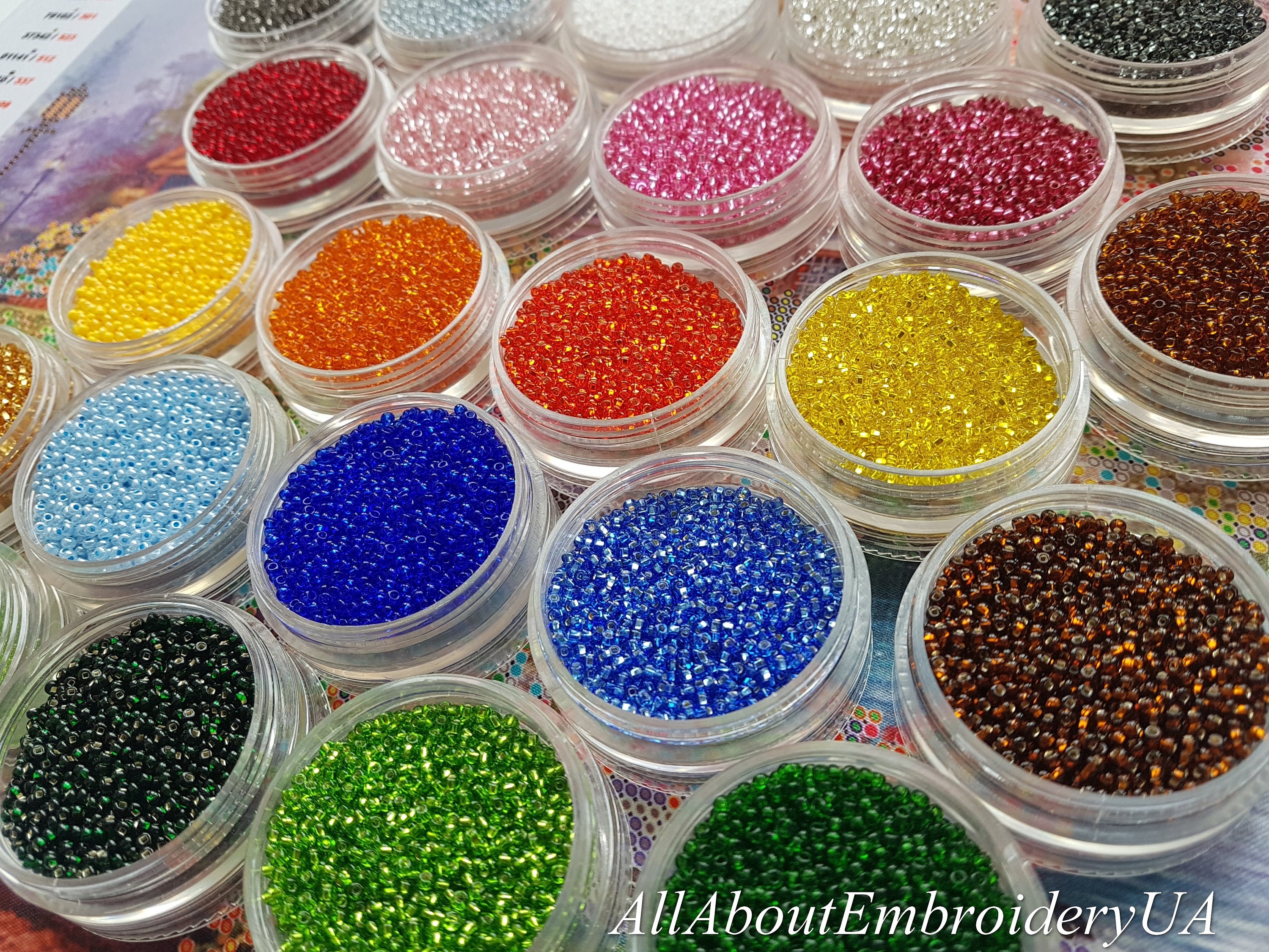 Beaded cross stitch kit Spring Cottage Tapestry | Etsy