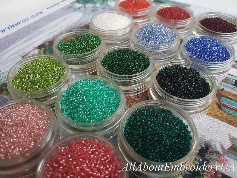 Summer City Landscape Bead Embroidery Kit Old Town Beading - Etsy