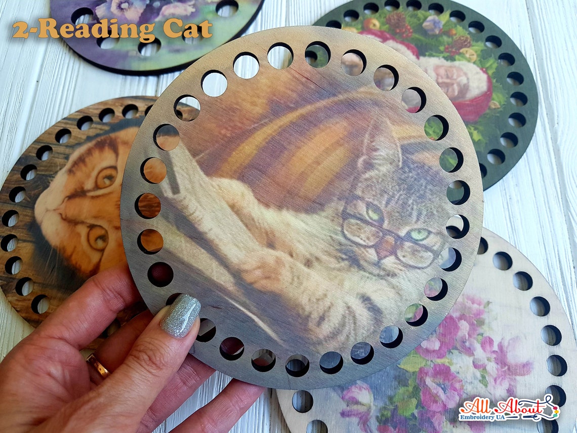 Thread Organizer Double Sided Wooden Mouline Holder Embroidery | Etsy