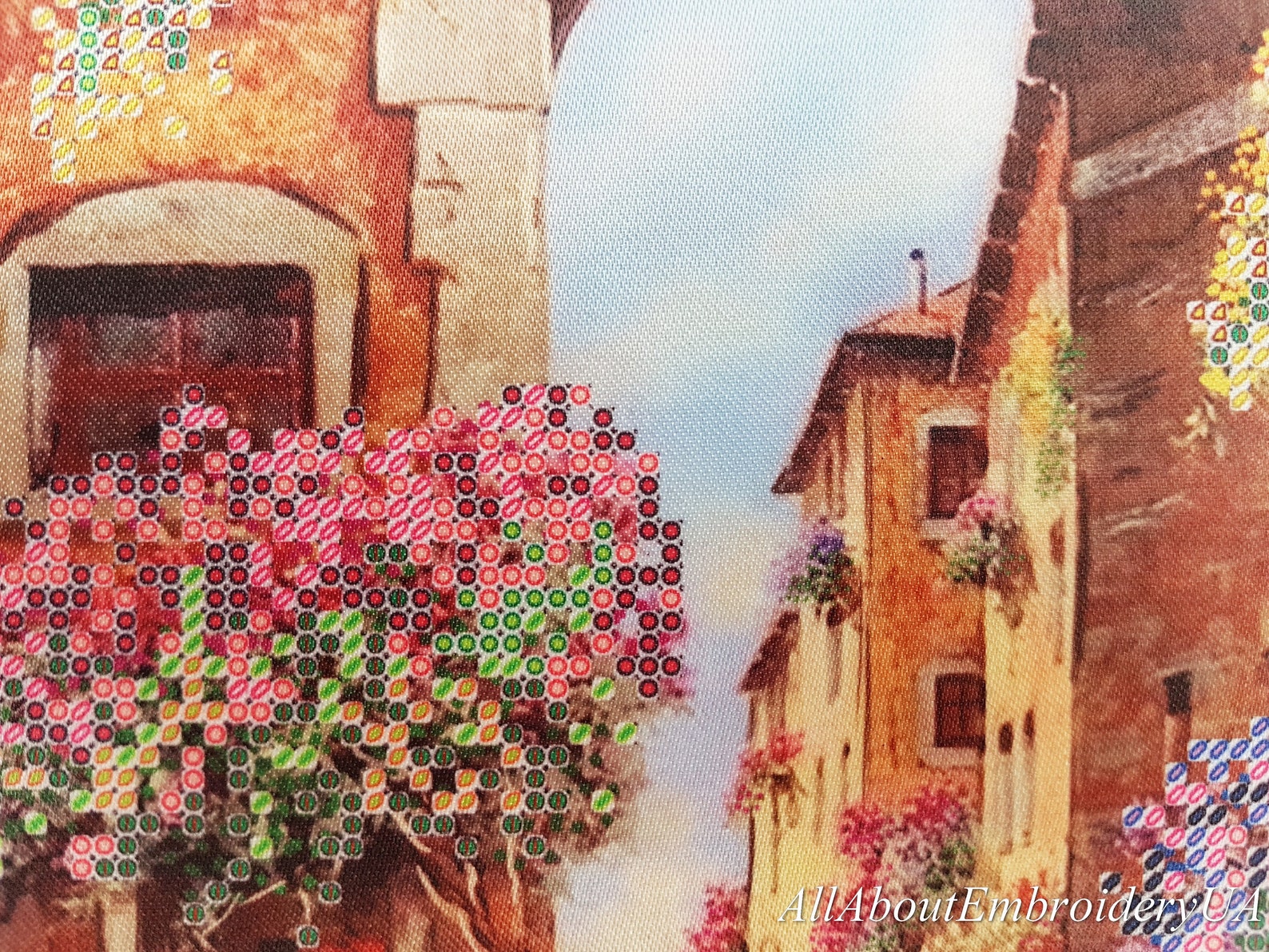 Summer City Landscape Bead embroidery kits modern | Etsy