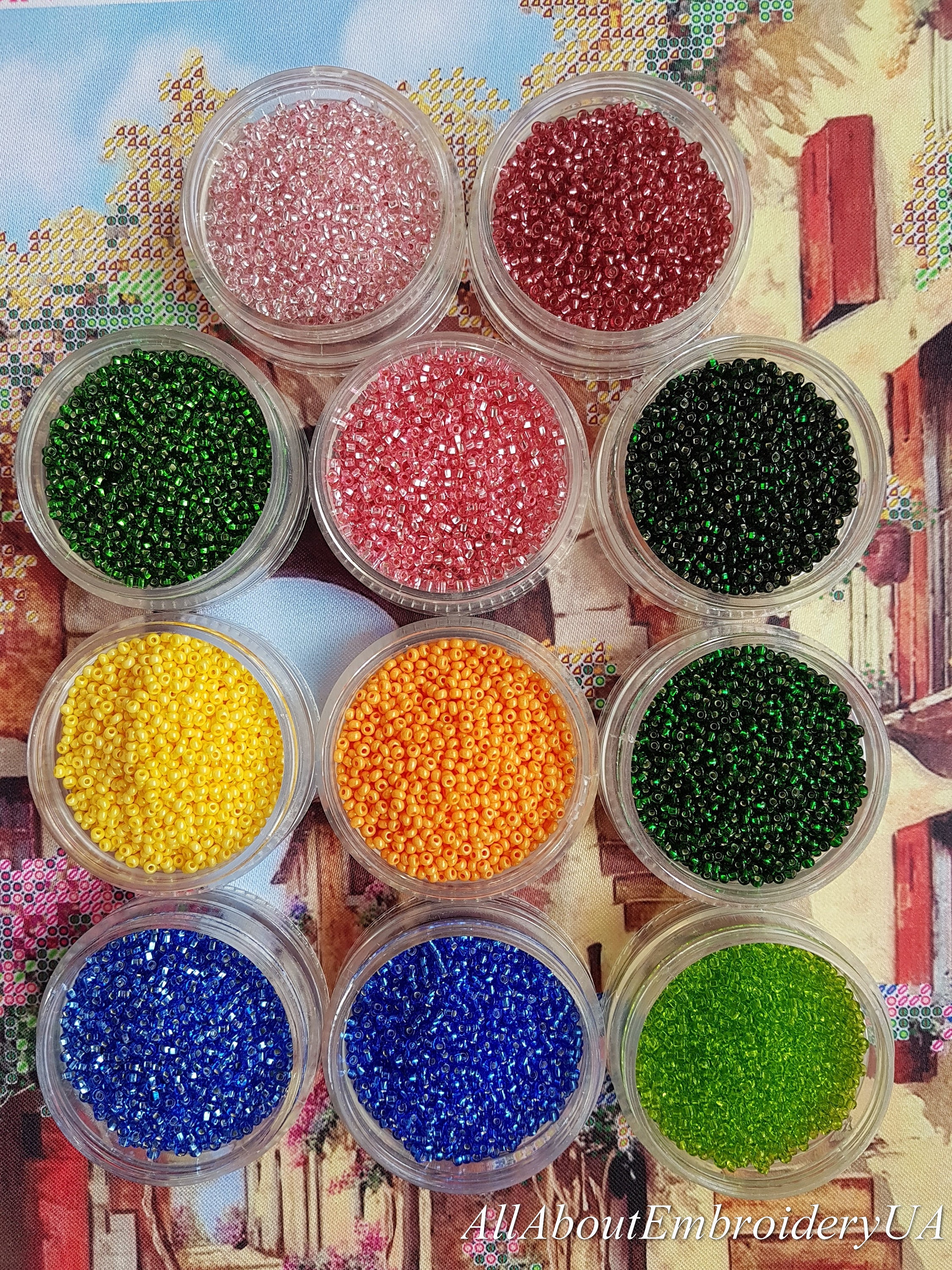 Summer City Landscape Bead embroidery kits modern | Etsy