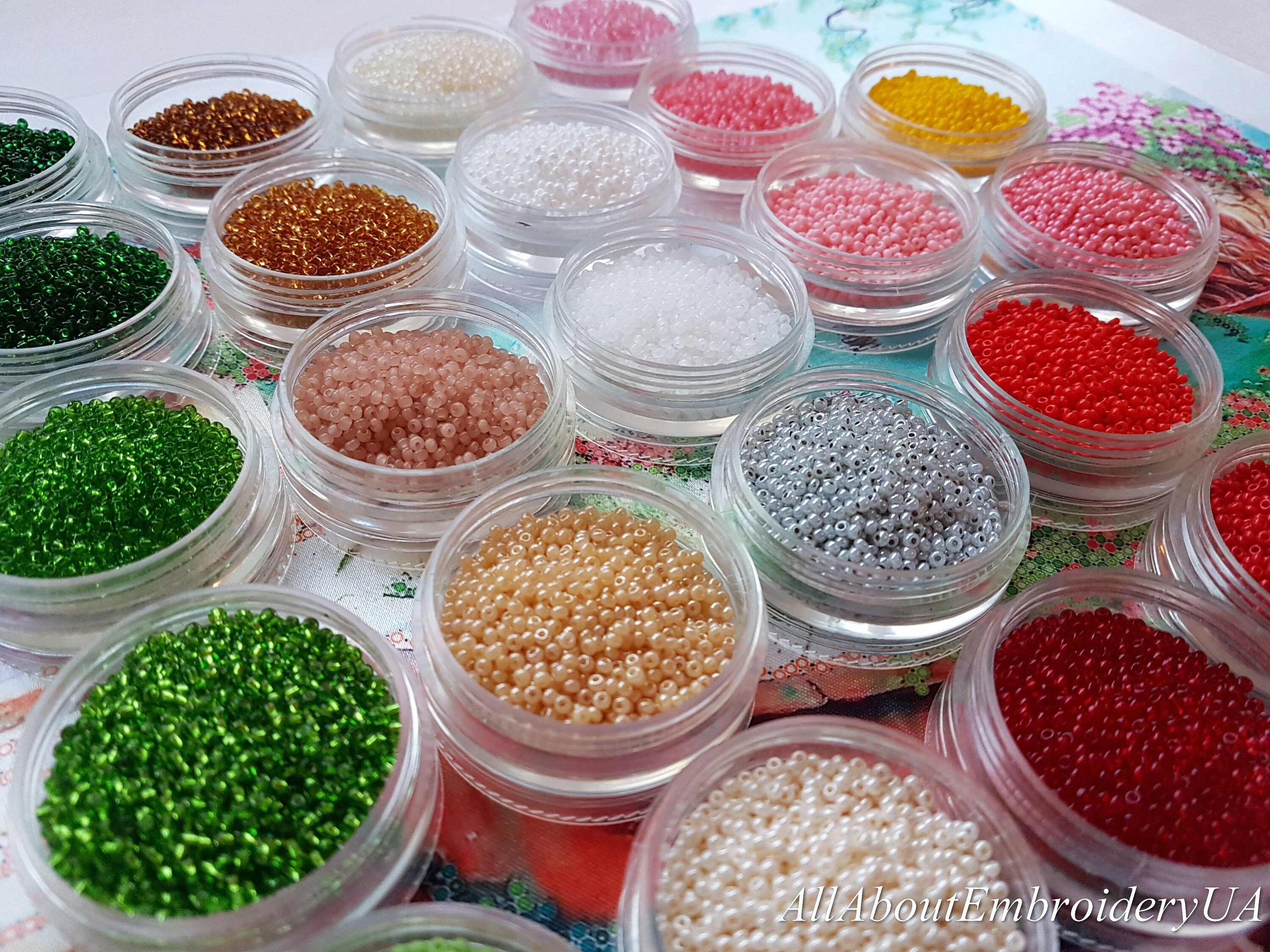 Bead embroidery kit Summer Seascape beadpoint kit Seashore | Etsy