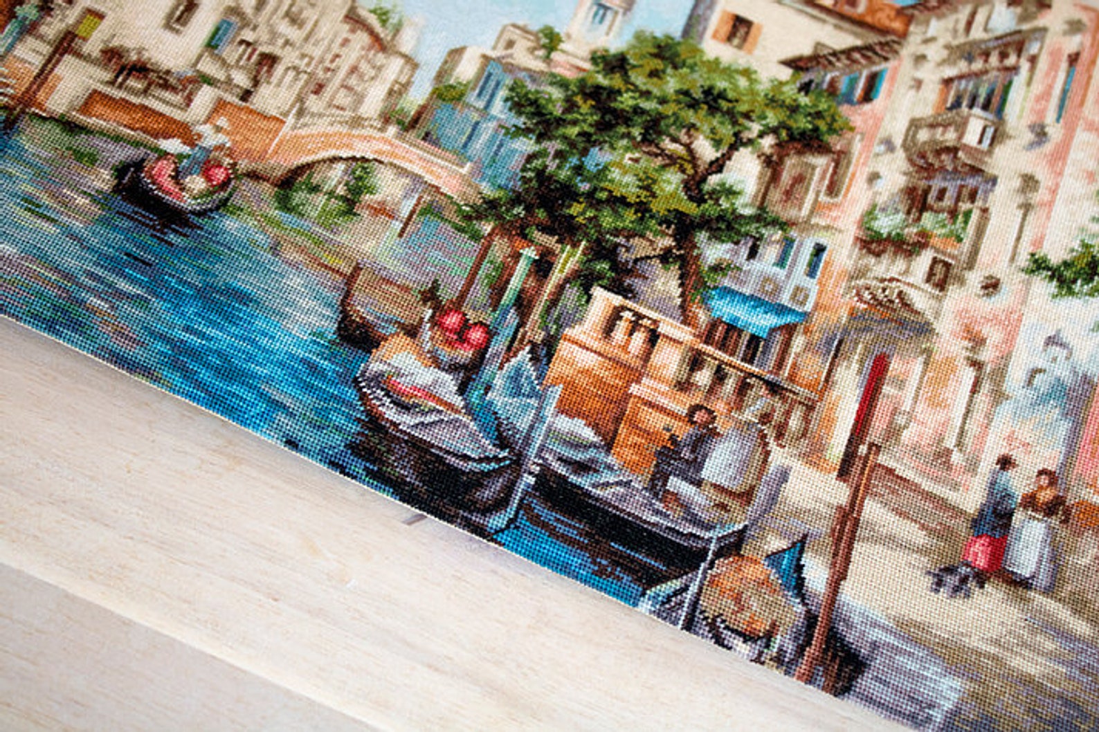 Counted Cross Stitch Kit the Streets of San Polo Luca-s B589 Size: 21 ...