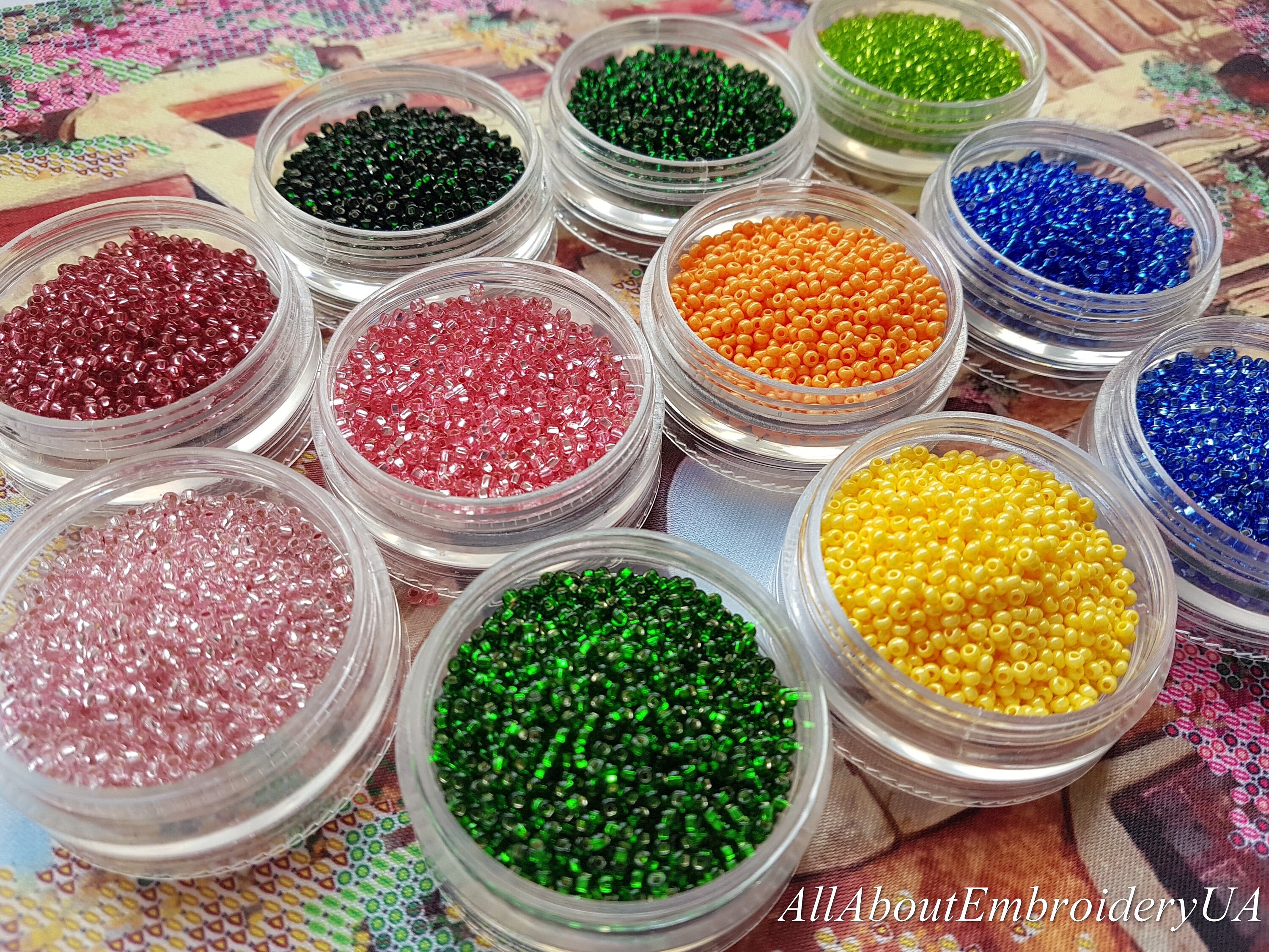 Summer City Landscape Bead embroidery kits modern | Etsy