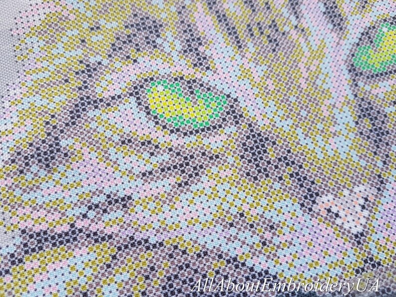 Cute Kitten Bead Embroidery Kit Cat Needlepoint Handcraft - Etsy
