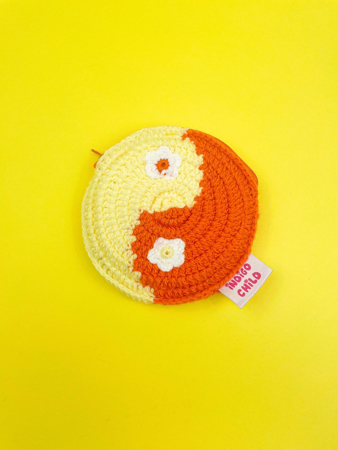 Crochet Purse, Crochet Yin and Yang Coin Purse, Modern Crochet, Y2K ...