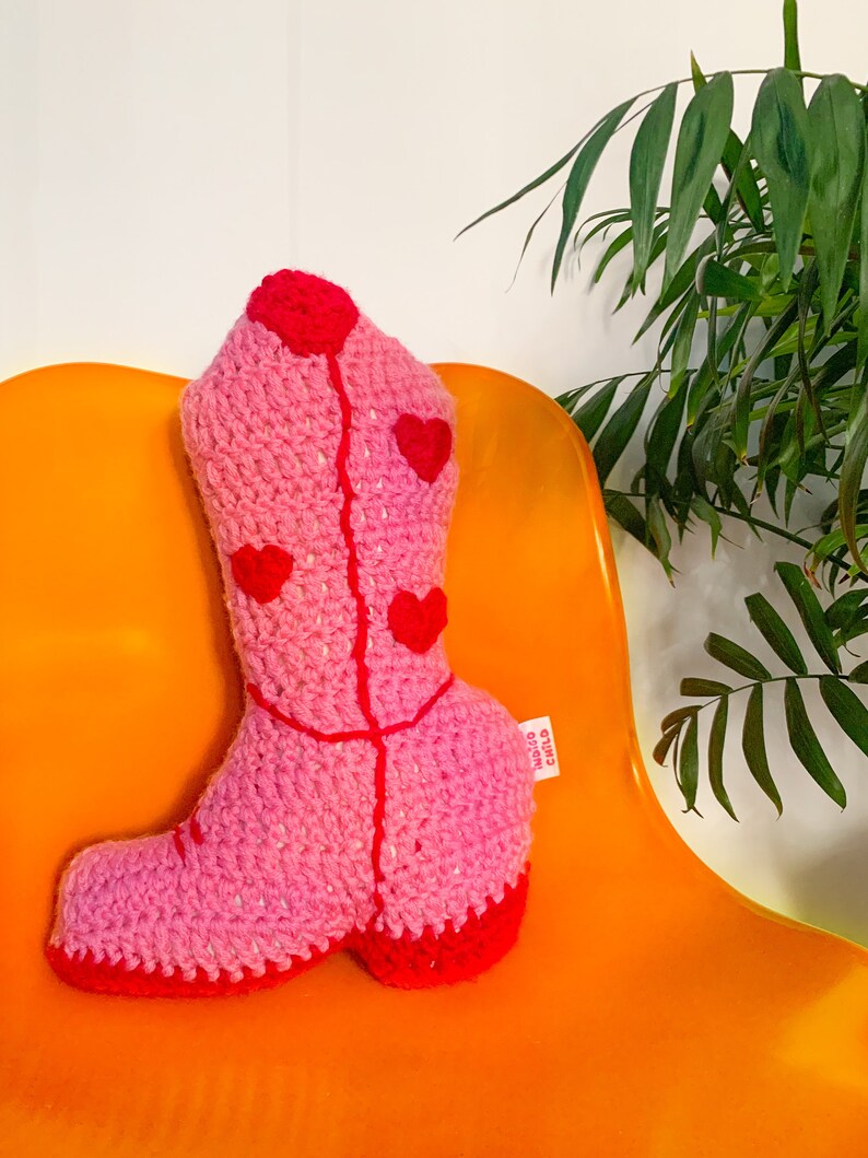 Crochet Pattern Cowboy Boot Cushion Pattern PDF Crochet - Etsy