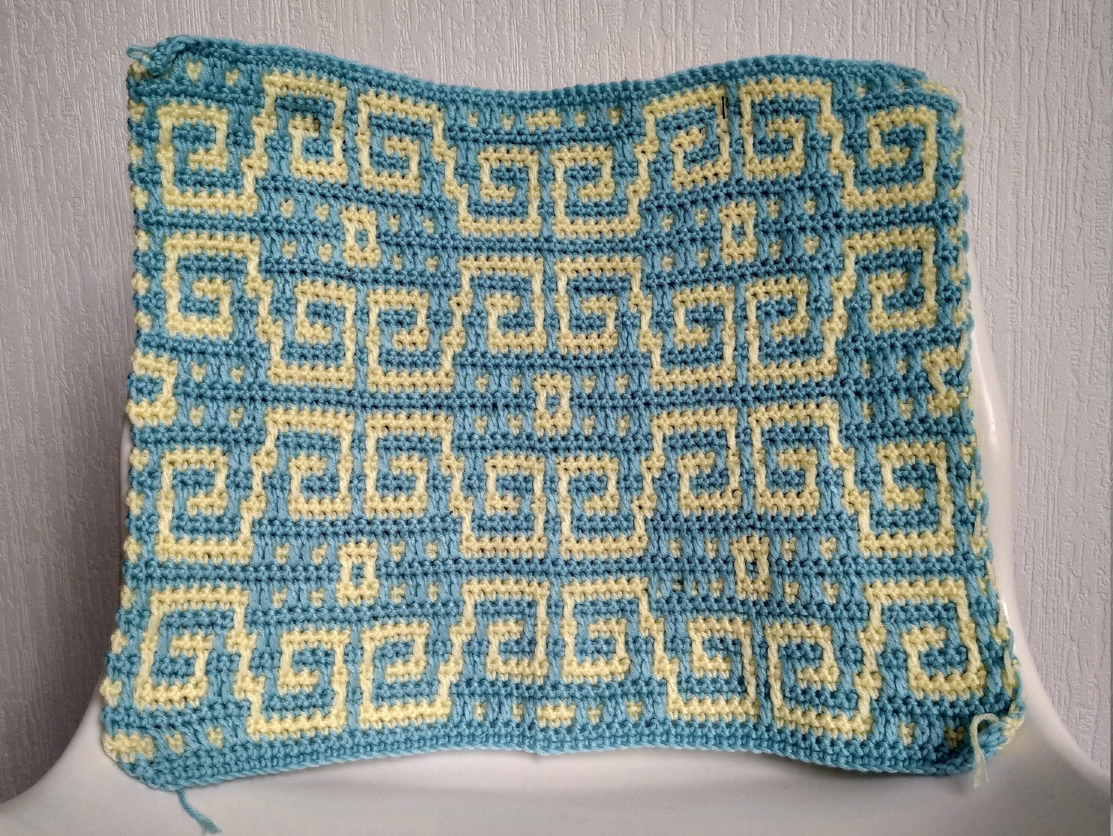 Roman mosaic Visantium mosaic pattern crochet pdf | Etsy