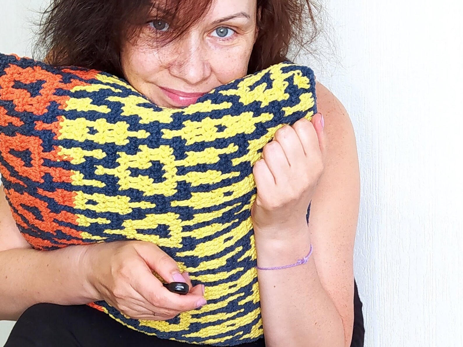 3 in 1 sets crochet patterns. Twist Jellyfish Waves mosaic | Etsy