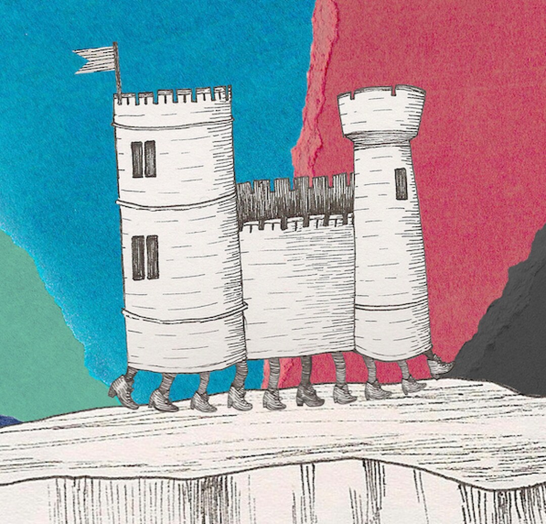 Bouncy Castle - Art Print - Etsy