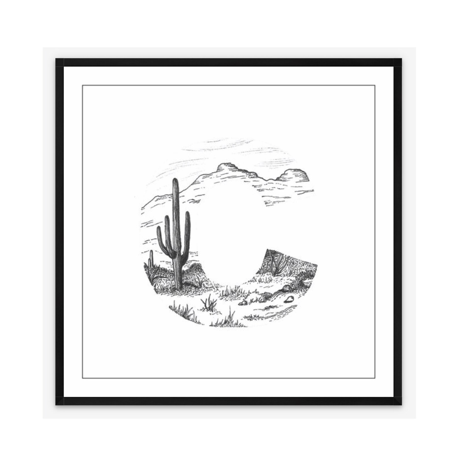Ink-drawn Letter Prints - Etsy