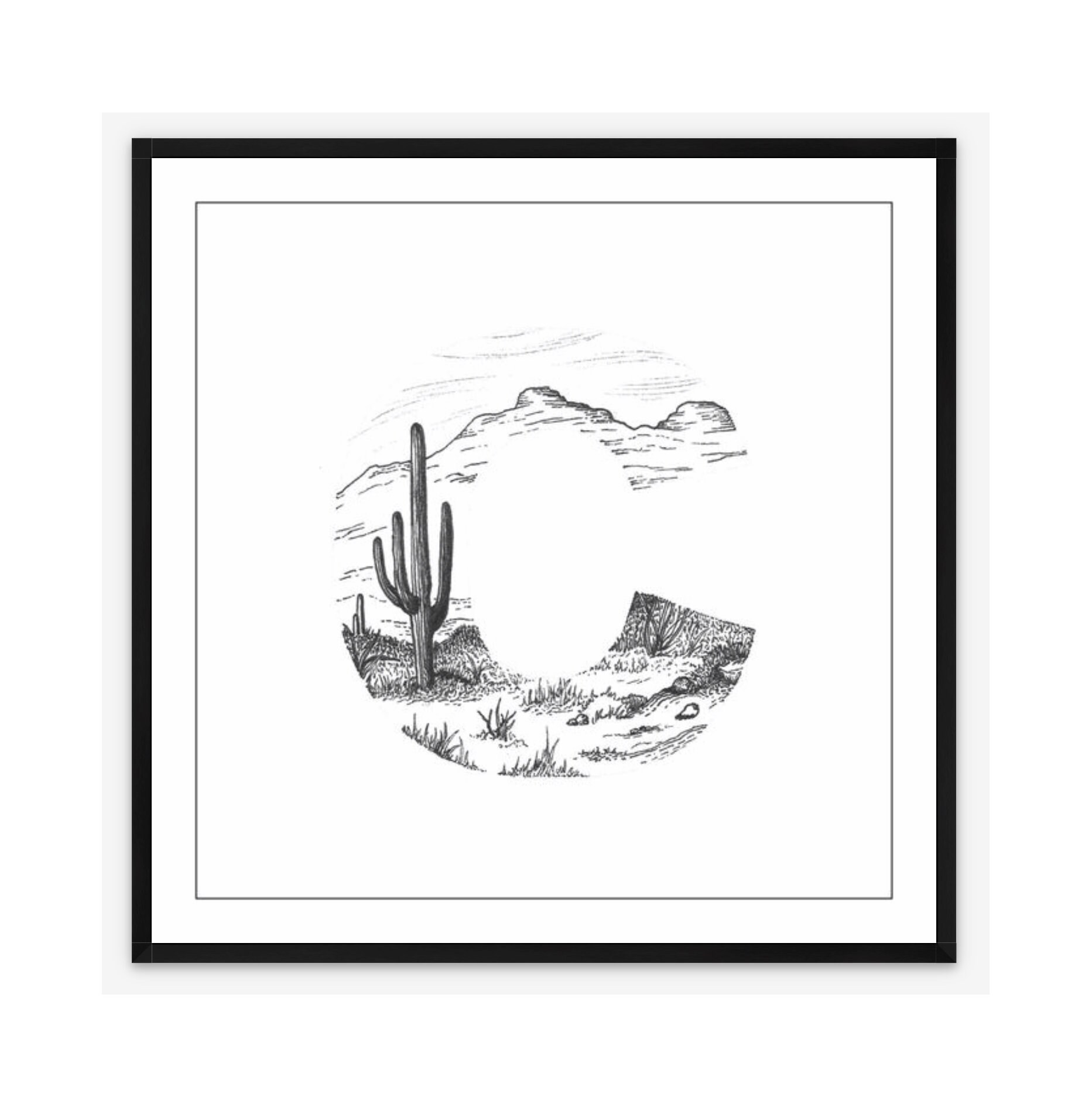 Ink-drawn Letter Prints - Etsy